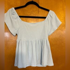 Altar'd State | Tops | Altered State Light Blue Crop Top | Poshmark